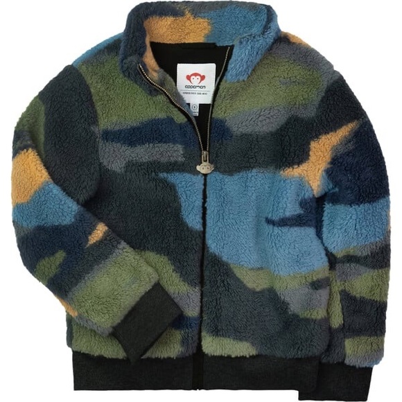 Appaman | Jackets & Coats | Appaman Woodland Fuzzy Camo Print Zipper ...